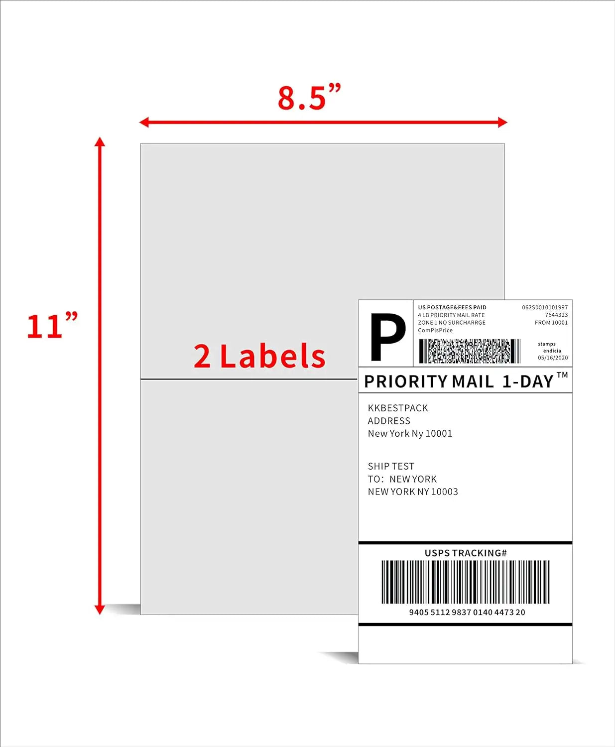 100 Sheets 200 Labels Internet Shipping Labels – Healthy Organic Shop